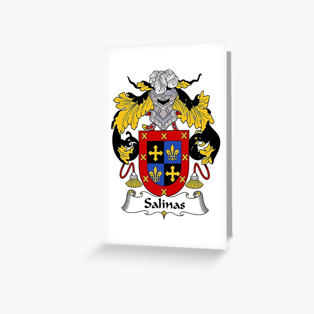 "Salinas Coat of Arms/Family Crest" Greeting Card by carpediem6655 ...