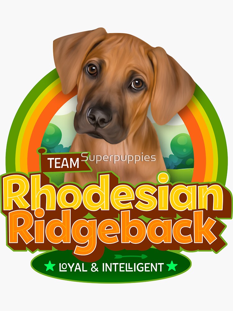 "Rhodesian Ridgeback" Sticker by Superpuppies | Redbubble