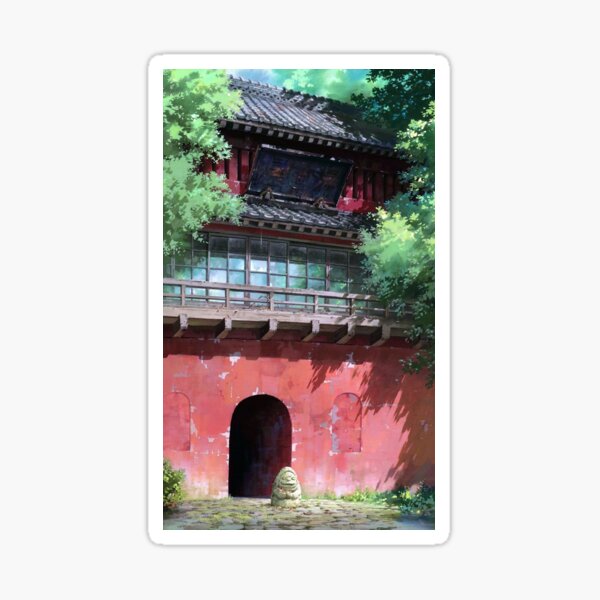 "anime building" Sticker for Sale by Miamotto | Redbubble