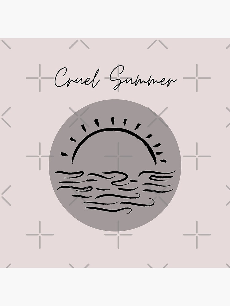 "cruel summer design" Poster by peachyasho | Redbubble