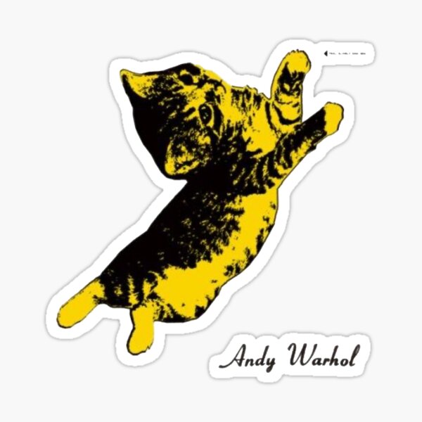 "yellow cat " Sticker by mgdlnsapien | Redbubble