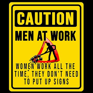 "funny men at work pun" Sticker for Sale by DisenyosDeMike | Redbubble