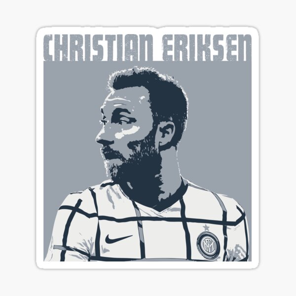 "Christian Eriksen illustration ,Christian Eriksen art " Sticker by ...