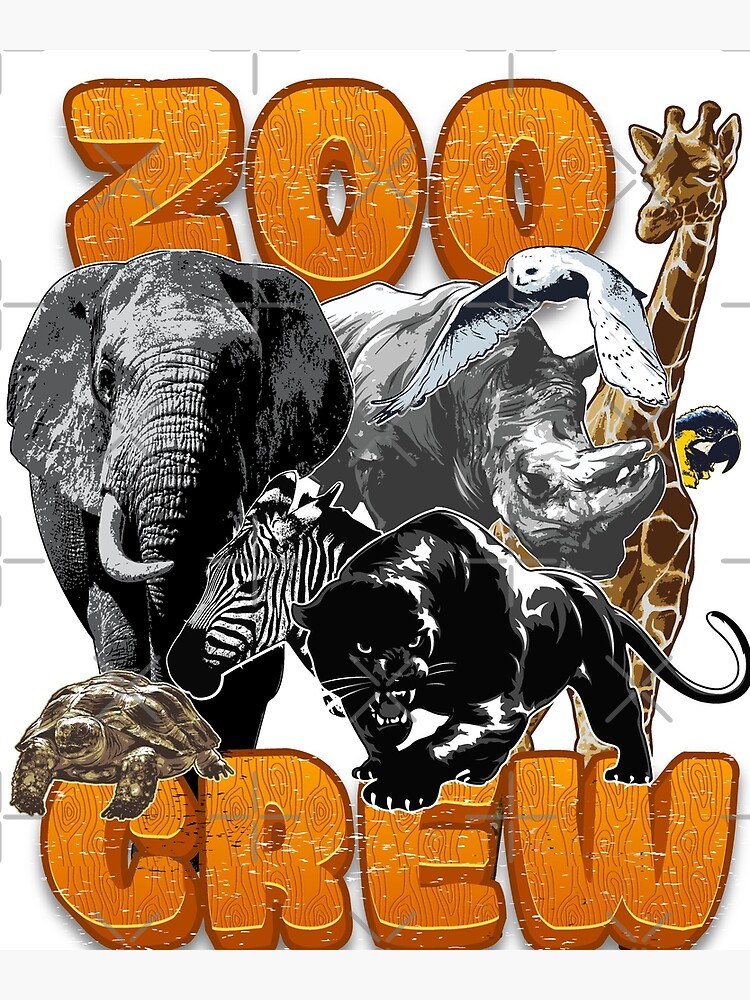 "Zoo crew - Zookeeper - Zoo animals" Poster for Sale by Avery-Navy ...