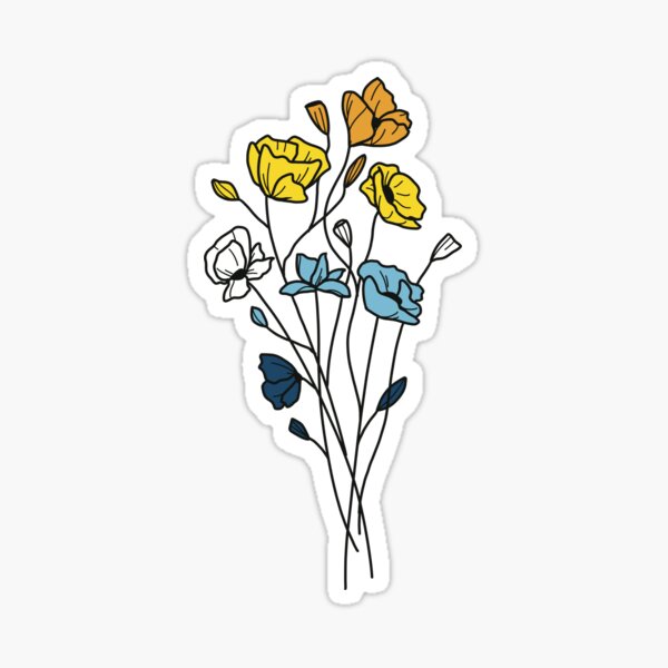 "subtle aroace pride flowers" Sticker by sunfloras | Redbubble