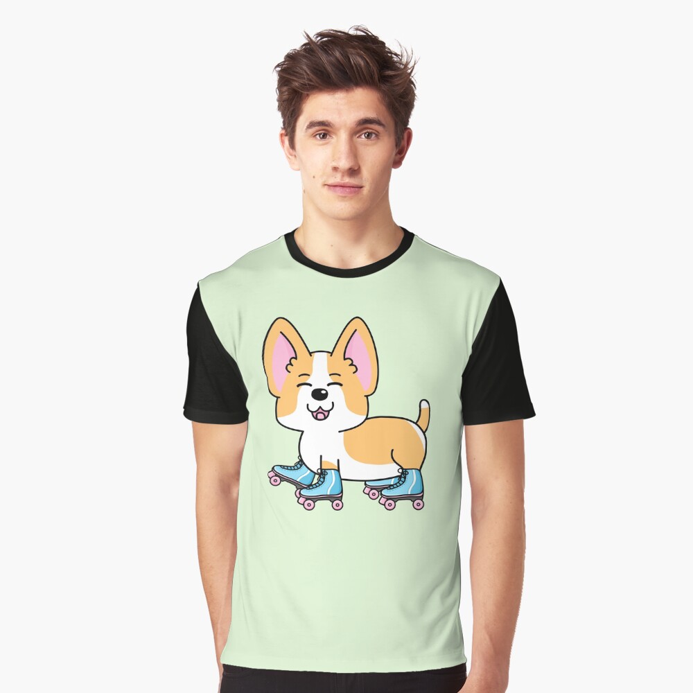 "Corgi Rollerskating" Sticker for Sale by DimensionC169 | Redbubble