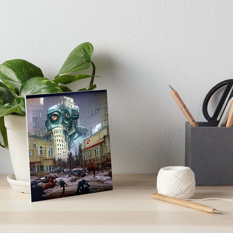 ""Watcher" Neural Network Art inspired by Atomic Heart" Art Board Print ...
