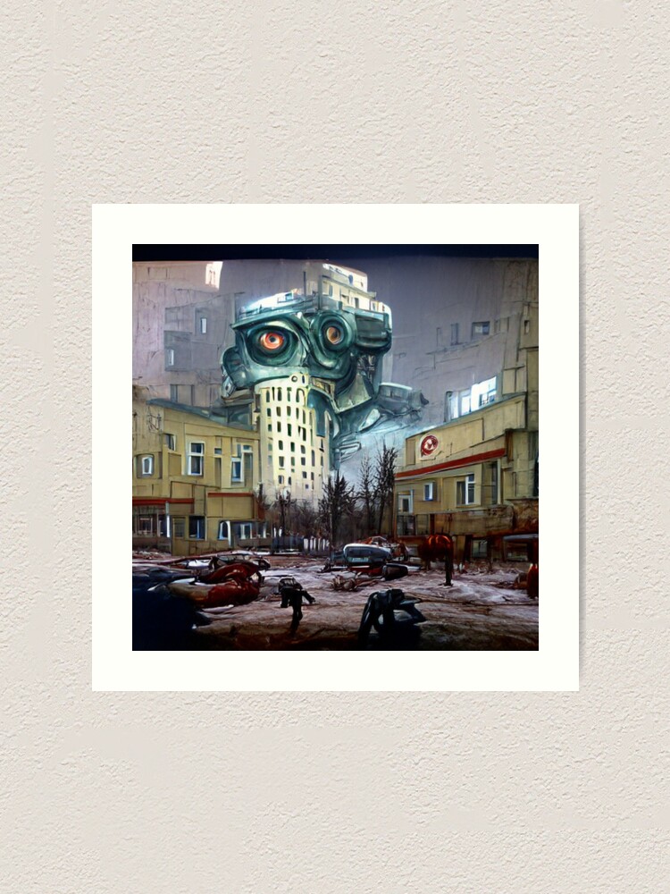 ""Watcher" Neural Network Art inspired by Atomic Heart" Art Print for ...