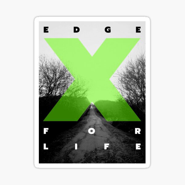"Straight Edge for Life" Sticker for Sale by xstr8x | Redbubble