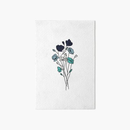 "subtle oriented aroace pride flowers" Art Board Print for Sale by ...