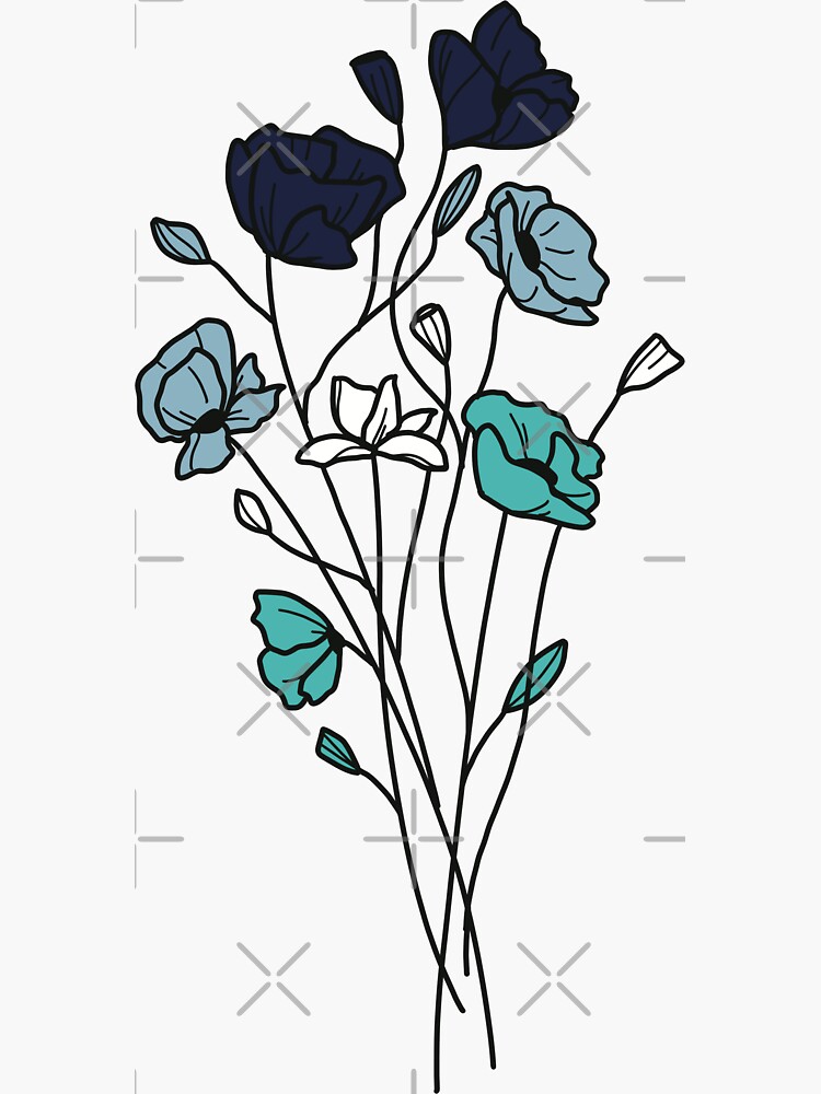 "subtle oriented aroace pride flowers" Sticker for Sale by sunfloras ...