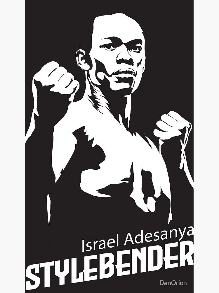 "ISRAEL ADESANYA T-Shirt Stylebender Adesanya Sticker " Art Print for ...