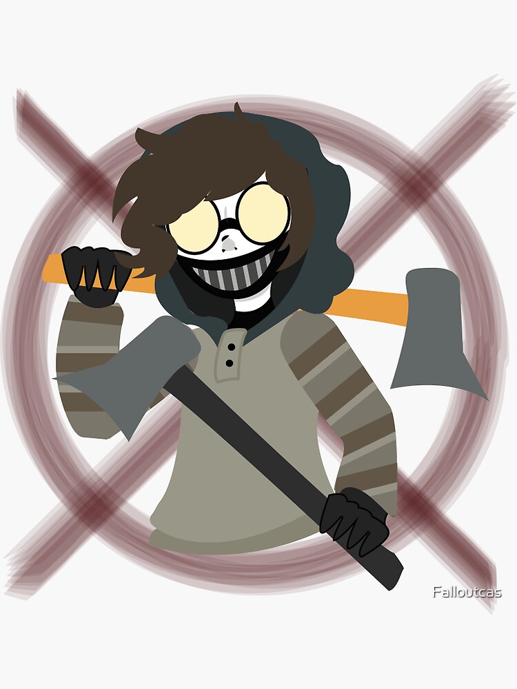 "Ticci Toby" Sticker by Falloutcas | Redbubble