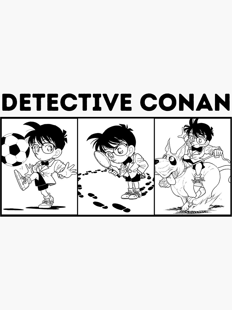 "Detective Conan Manga Design" Sticker for Sale by qkisakiyoko | Redbubble