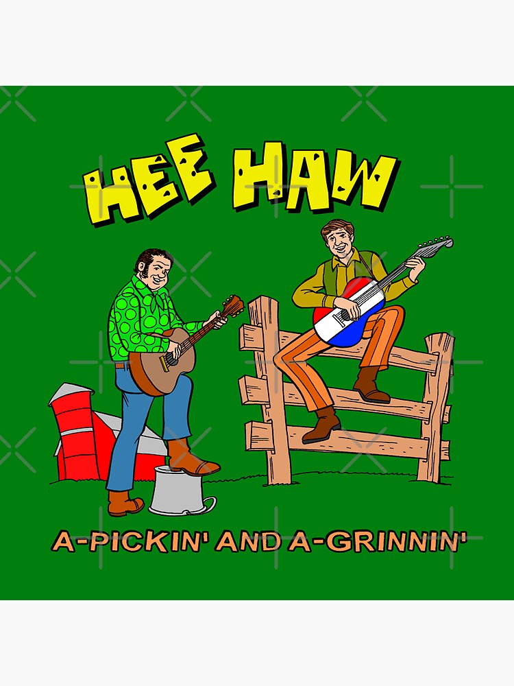 "Hee Haw: A-Pickin; And A-Grinnin'" Sticker for Sale by Pop-Pop-P-Pow ...