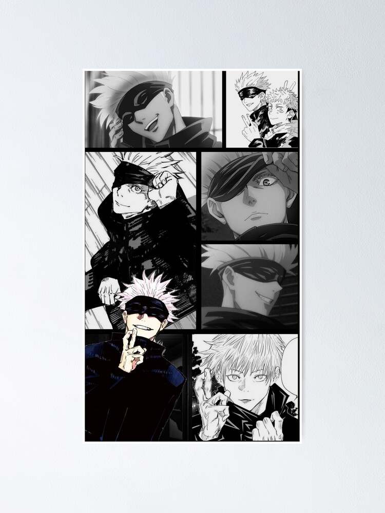 "Satoru Gojo collage" Poster for Sale by IBraEros | Redbubble