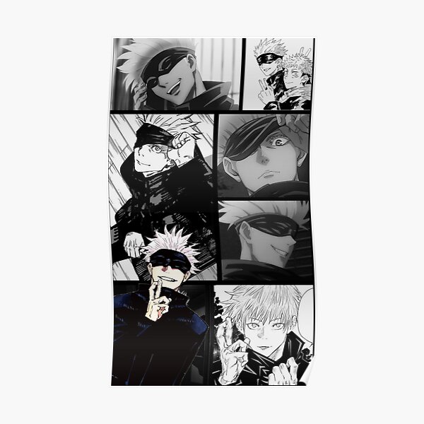 "Satoru Gojo collage" Poster for Sale by IBraEros | Redbubble