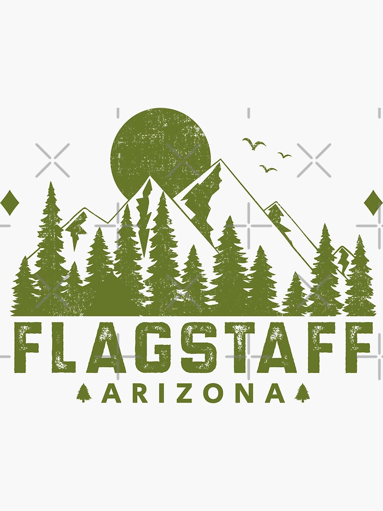 "Flagstaff Arizona Mountain View" Sticker for Sale by Home-Spirit ...