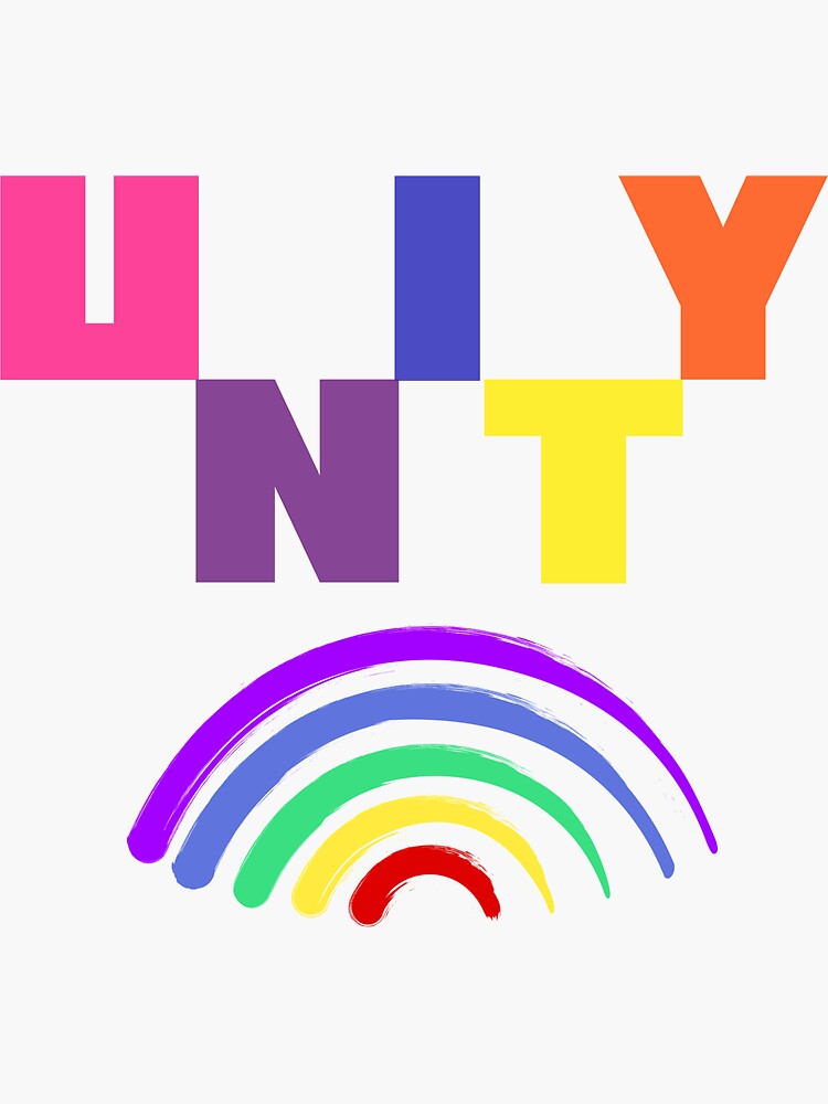 "Gay pride unity" Sticker for Sale by Hockeydad30 | Redbubble