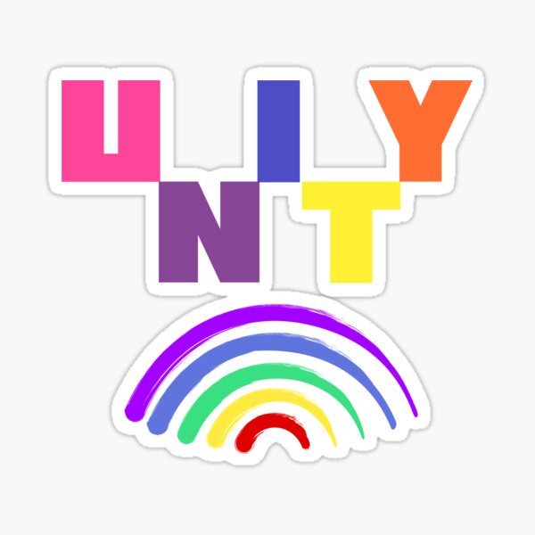 "Gay pride unity" Sticker for Sale by Hockeydad30 | Redbubble