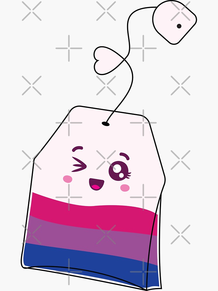 "Bisexual Tea Bag Pride Flag, Bisexuality,Bisexual Identity Gift ...