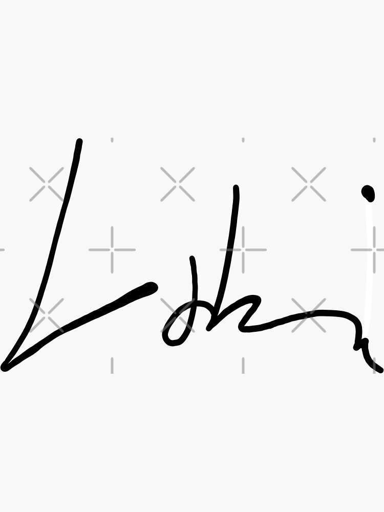 "Loki the God of Mischief’s Signature " Sticker for Sale by ...