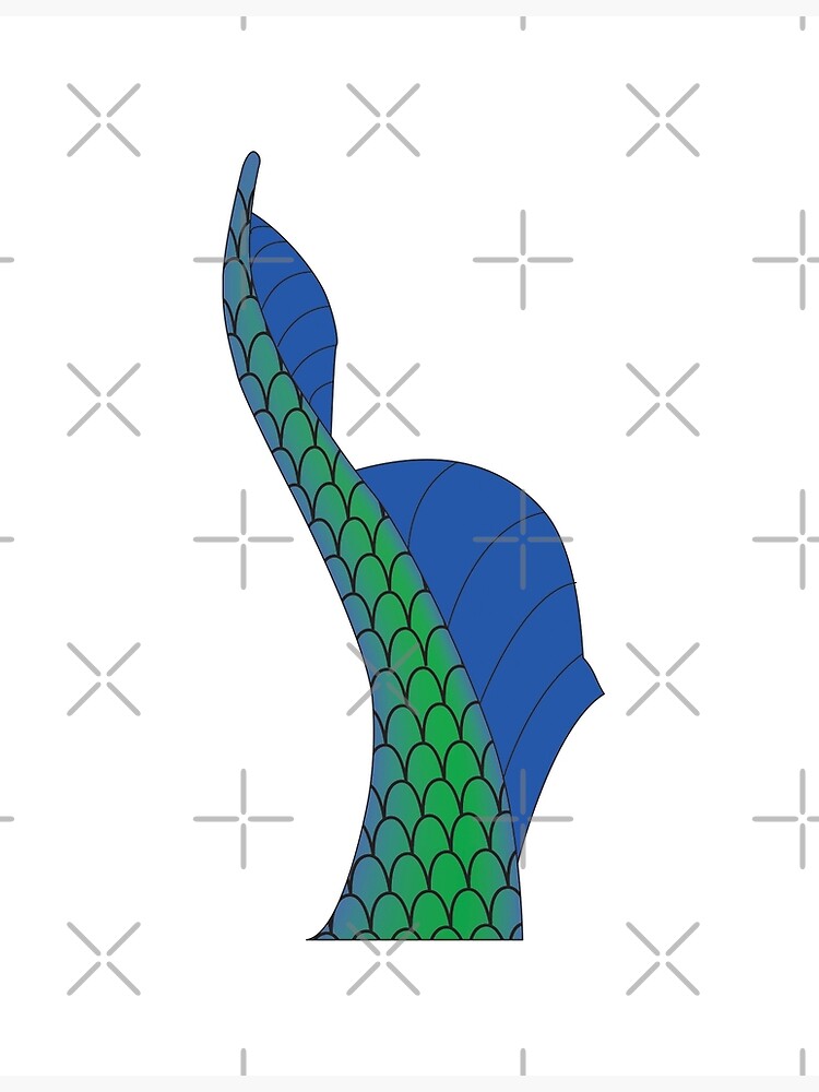 "Luca Sea Monster Tail" Poster for Sale by KateHamArt | Redbubble