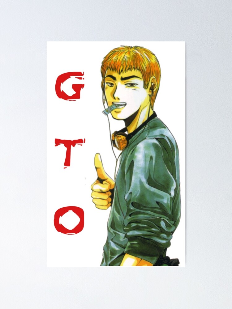" GTO Graphic" Poster for Sale by MangaSensei | Redbubble