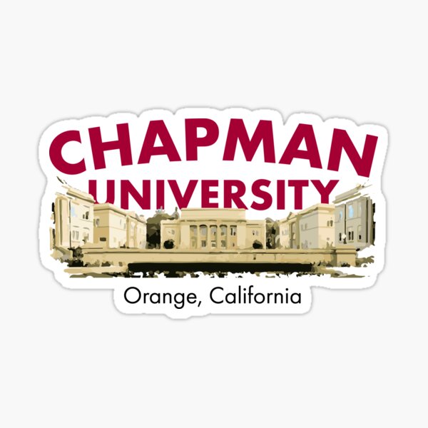 "chapman university" Sticker for Sale by danielmcgreevy | Redbubble