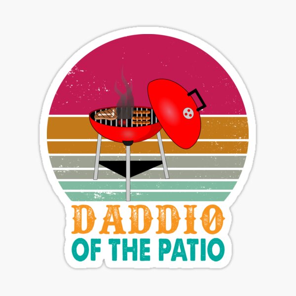 "DADDIO OF THE PATIO VINTAGE" Sticker for Sale by brazvaxinle16 | Redbubble