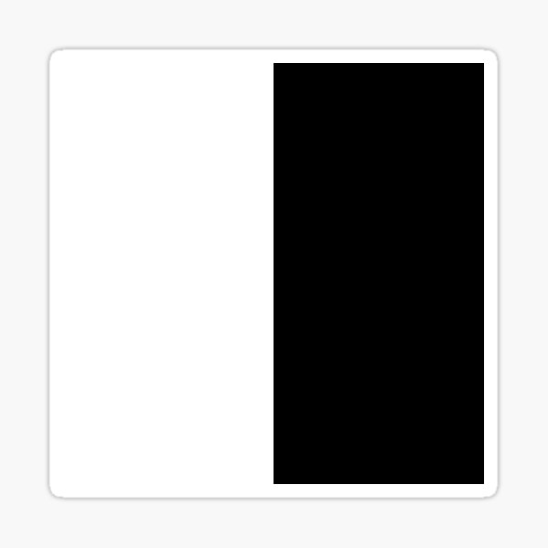 "White Black Colour Block Retro Pattern" Sticker for Sale by BleuSky ...