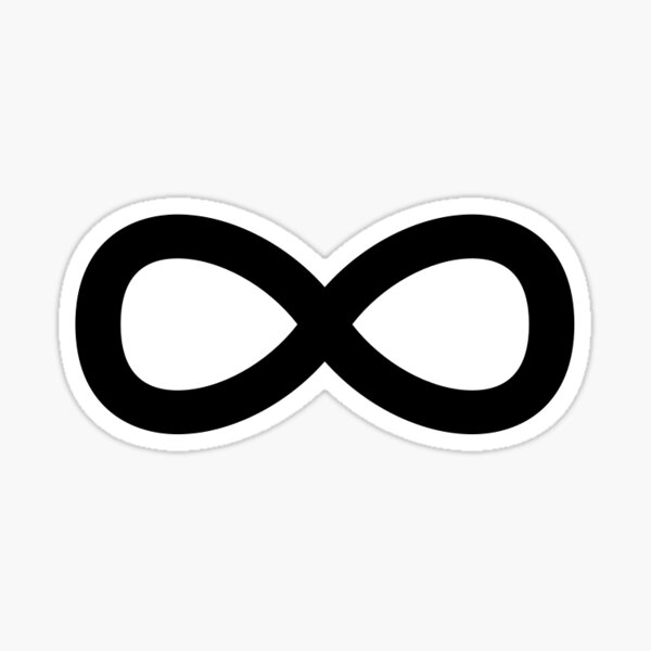 " Infinity Sign" Sticker for Sale by xsfaiya | Redbubble