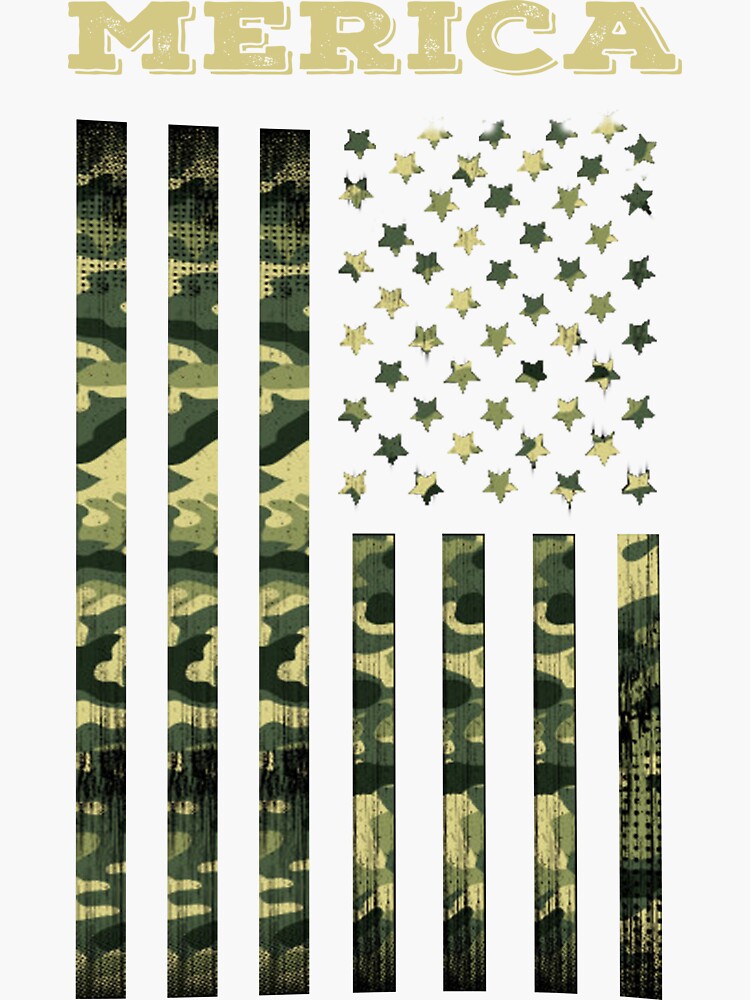 "US Army Flag, camouflage" Sticker for Sale by greatteesdesign | Redbubble