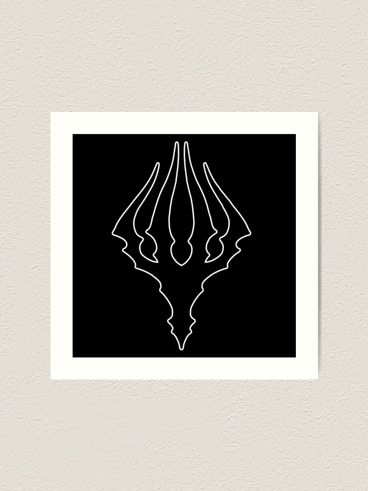 "Hollow Knight King's Brand Black Outline" Art Print for Sale by ...