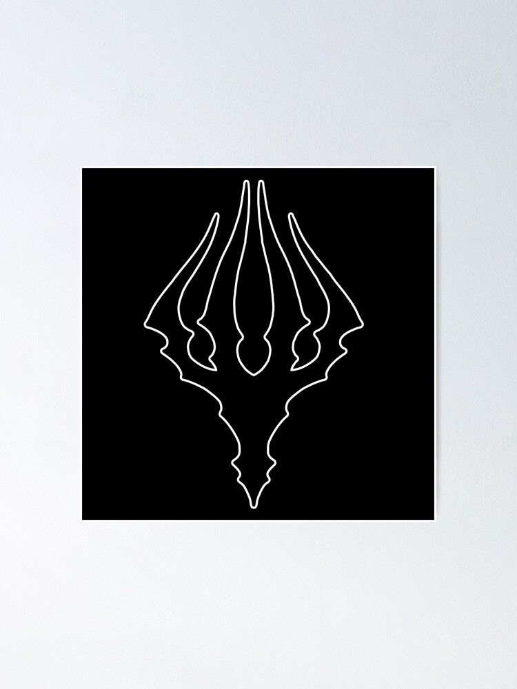 "Hollow Knight King's Brand Black Outline" Poster for Sale by ...