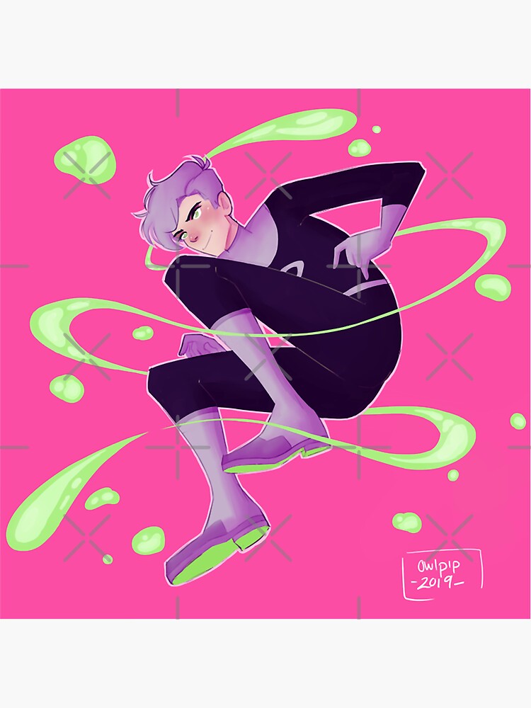 "Danny cartoon Phantom pink poster" Sticker for Sale by KinneyMary ...