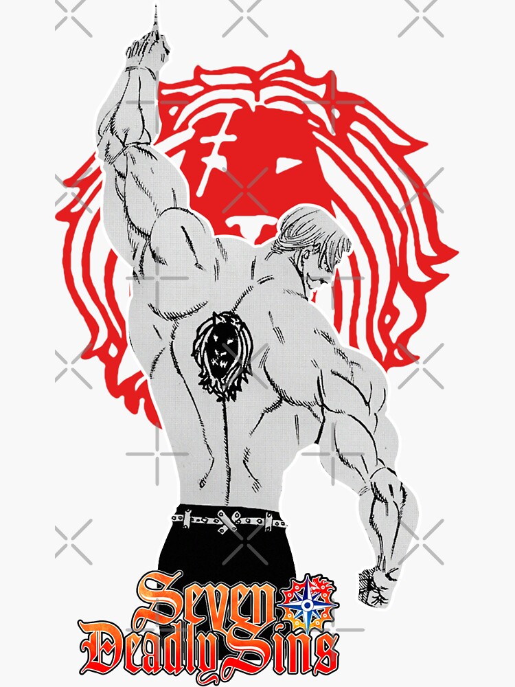 "Escanor - Seven deadly sins anime" Sticker for Sale by noureddineyahya ...