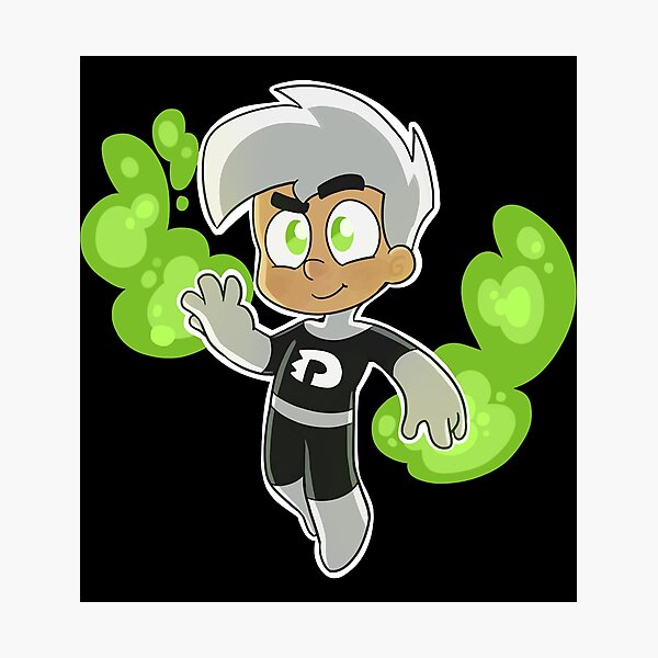 Lámina fotográfica «Dibujos animados de Danny Phantom green superhéroe ...