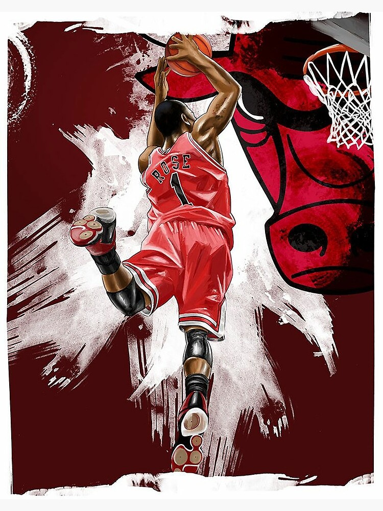 "rose basketball nba" Poster for Sale by roweantonio | Redbubble