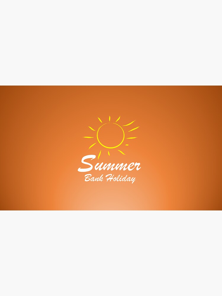 "Summer bank holiday" Sticker for Sale by Swaroop12 | Redbubble