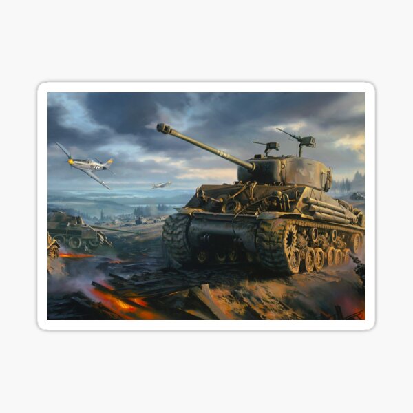 "Europe D-Day Tank Battle" Sticker for Sale by tank-lover | Redbubble