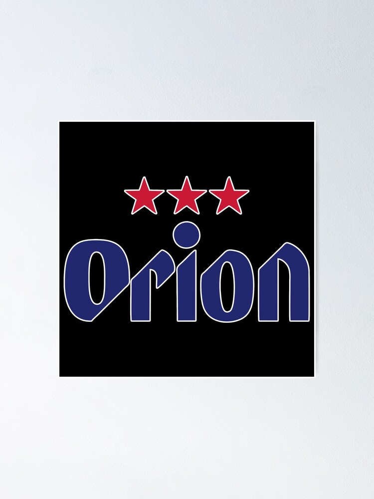"Classic Orion Beer Logo" Poster for Sale by hmirnafrdn | Redbubble