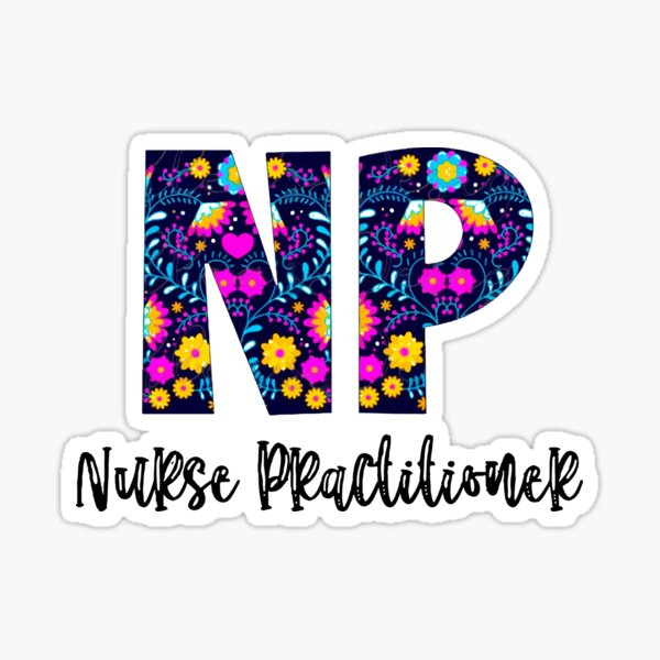 Nurse Practitioner Rainbow Stickers | Redbubble