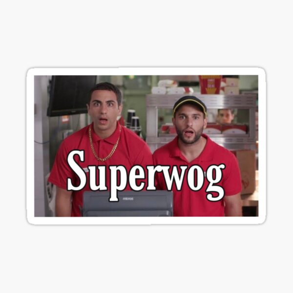 "Superwog at Mcdonalds" Sticker for Sale by Jeremyfreker | Redbubble