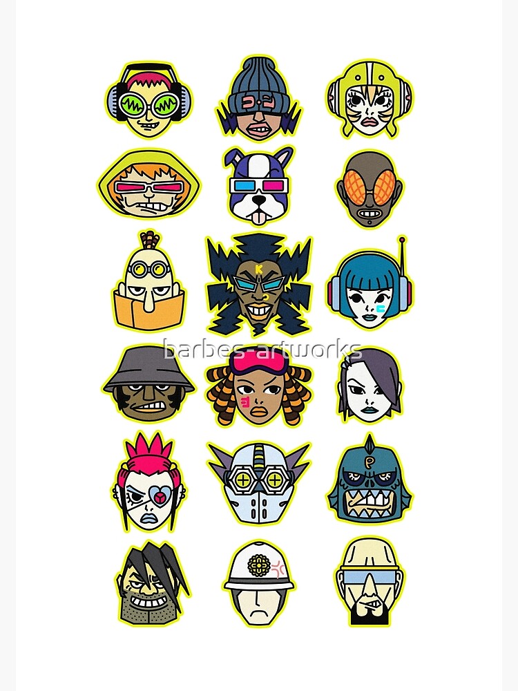 "Jet Set Radio Characters" Poster by barbes-artworks | Redbubble