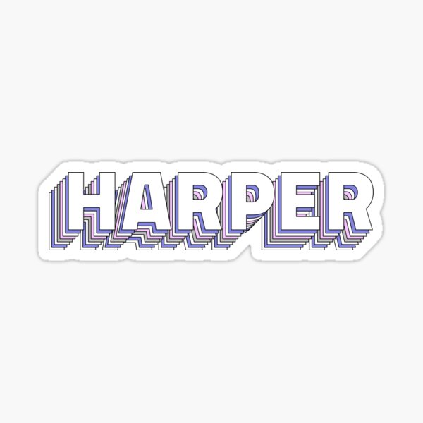 "Harper - Name" Sticker for Sale by glee1111 | Redbubble