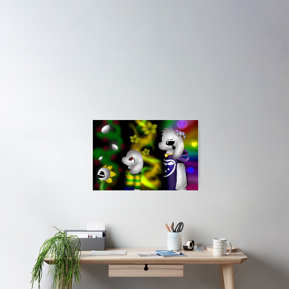"Undertale Asriel forms" Poster for Sale by cakeshake22 | Redbubble