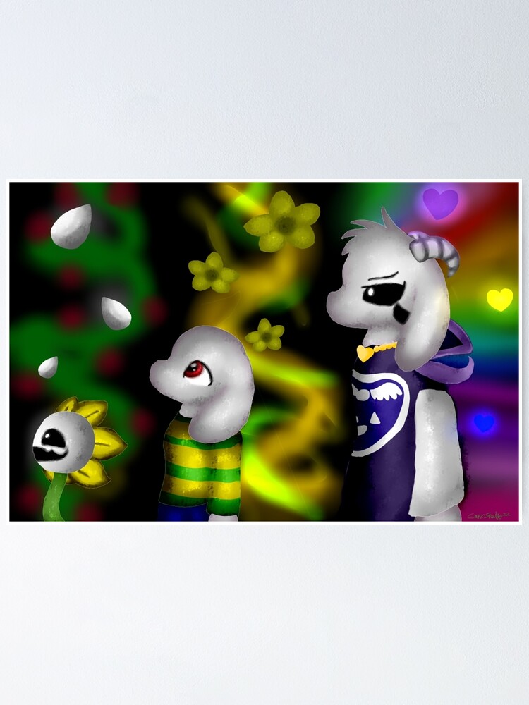 "Undertale Asriel forms" Poster for Sale by cakeshake22 | Redbubble