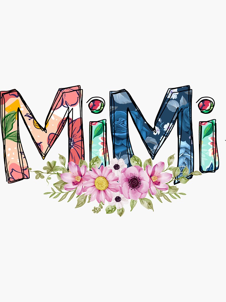 "Floral Mimi" Sticker for Sale by rickyishakitaa | Redbubble