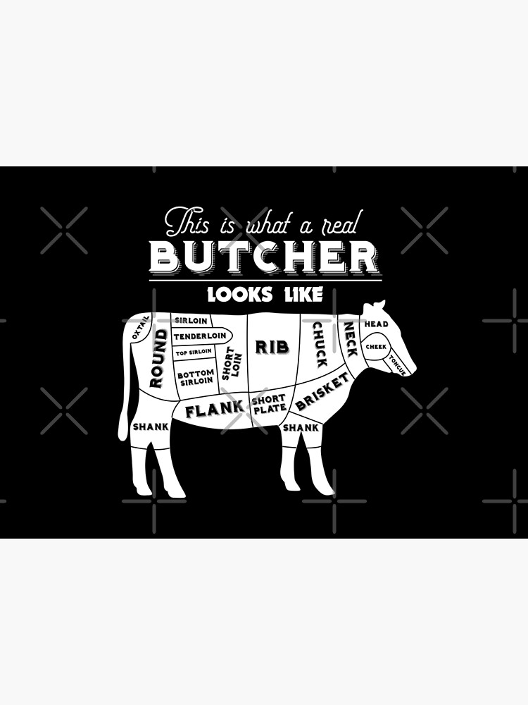 "This is What a Real Butcher Looks Like Funny Quote" Poster for Sale by ...